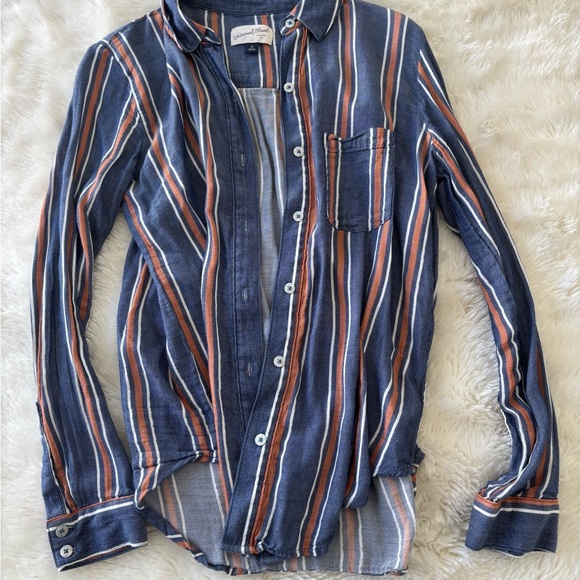 Universal Thread | Tops | Universal Thread Striped Button Down Shirt ...